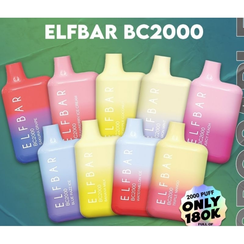 Jual ELFBAR BC2000 2% ALL VARIAN FLAVOR | Shopee Indonesia