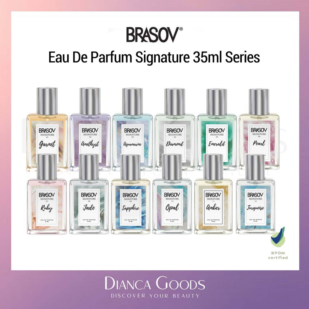 Jual BRASOV Eau De Parfum Signature 35ml Series | Garnet / Amethyst ...