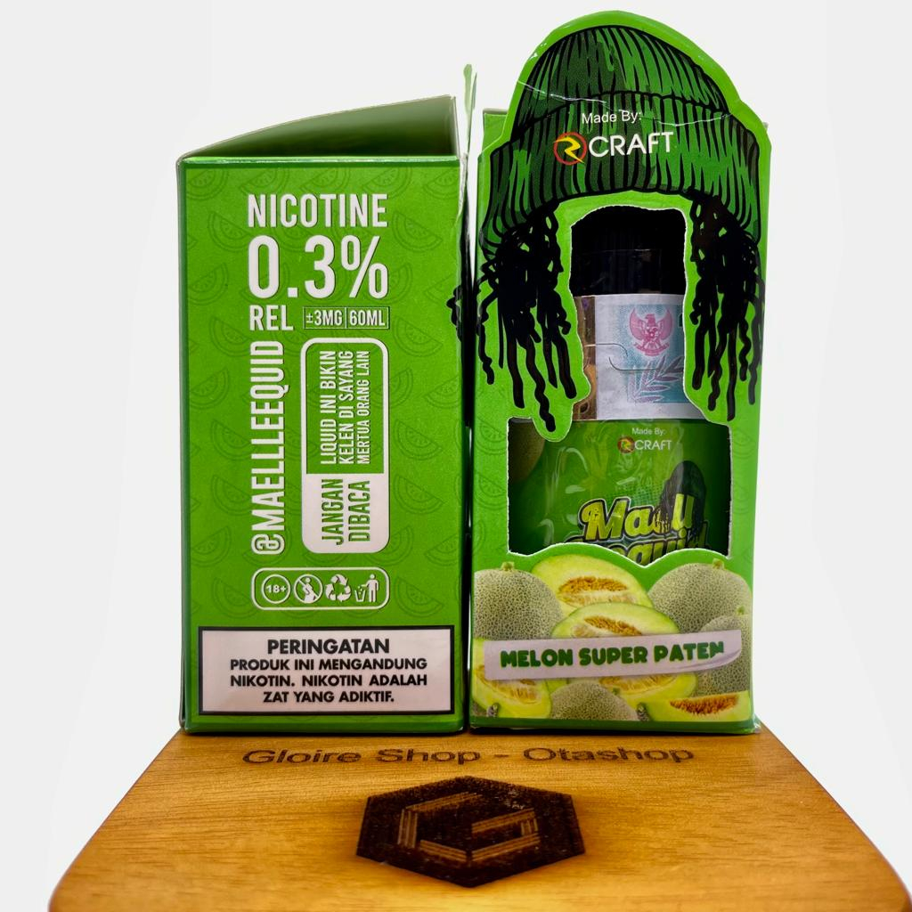 Jual Liquid Mael Leequid MELON Super Paten 60ML FREEBASE Rcraft x Mael ...