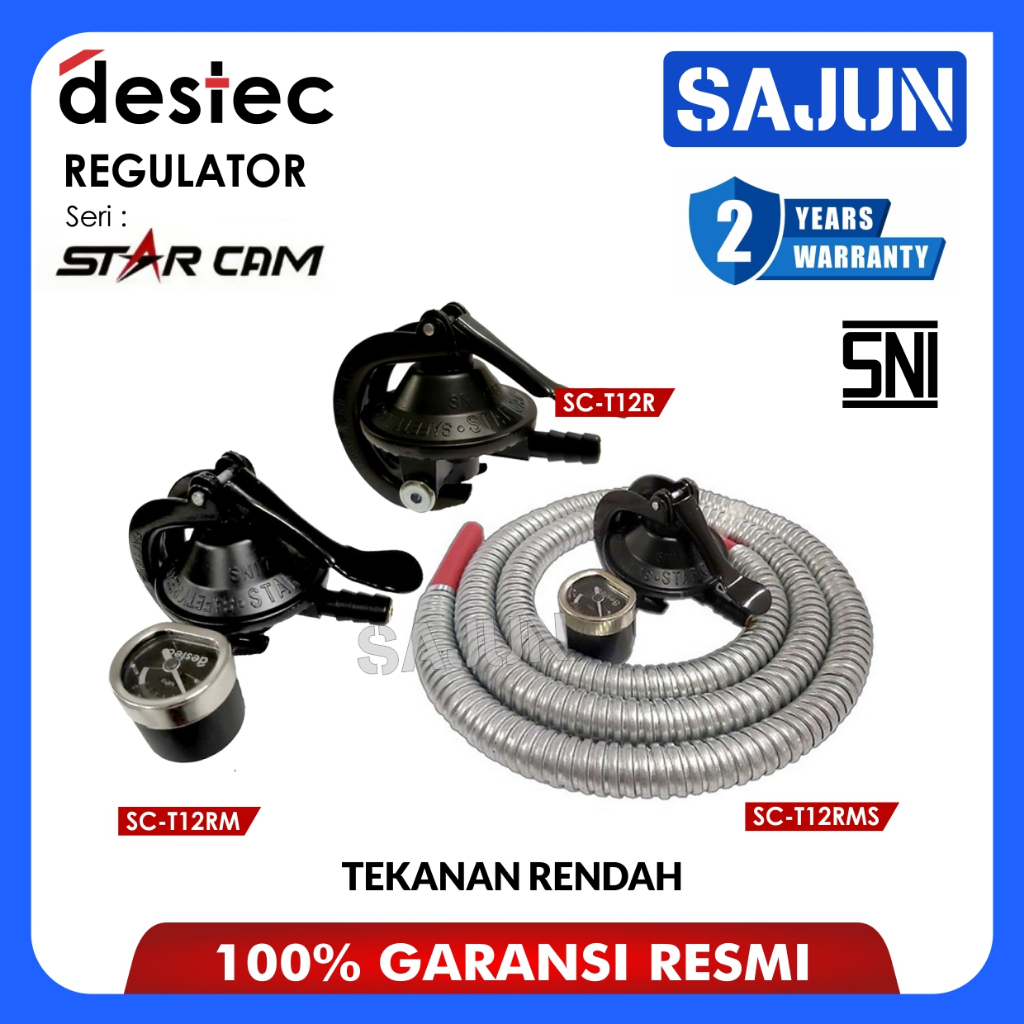 Jual Destec Starcam Regulator Gas Tekanan Rendah Anti Bocor SCT12R ...