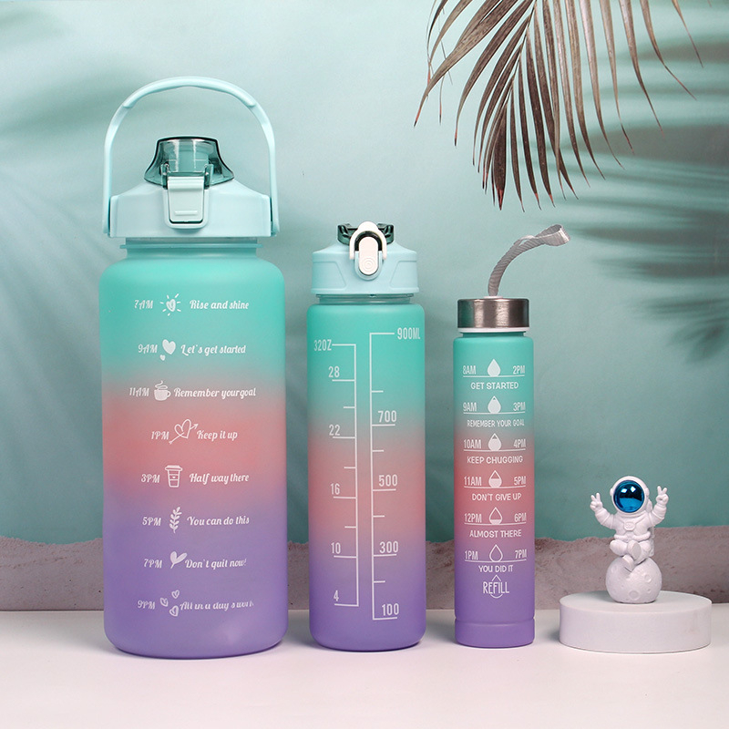 Jual BARU!! TERMURAH BOTOL MINUM MOTIVASI GRADASI PELANGI VIRAL 3IN1 2L ...