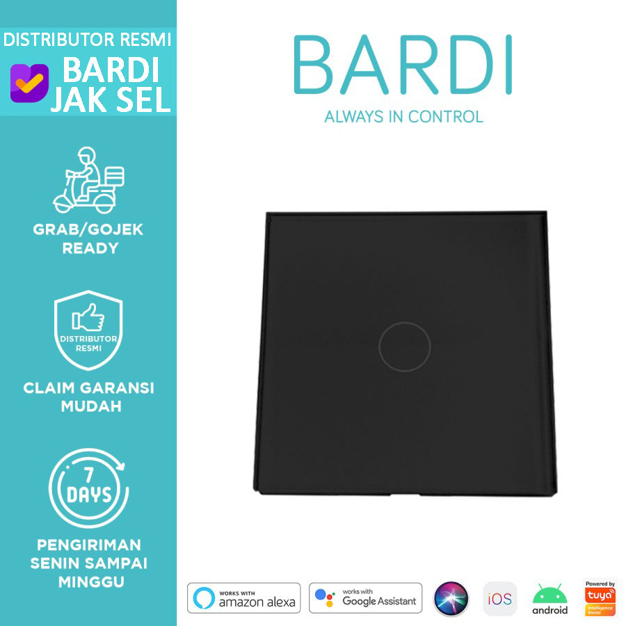 Jual Bardi Smart Wall Switch Saklar Pintar Touch WiFi Smart Home EU 1 ...