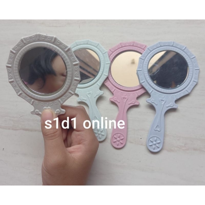 Jual KACA BULAT TANGKAI WARNA WARNI souvenir pernikahan khitanan ulang ...