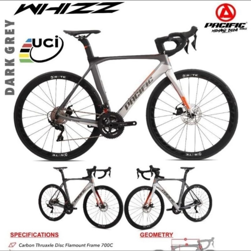 Jual Sepeda Balap Road Bike Pasific Whizz Whiz 7.0 Carbon Karbon ...