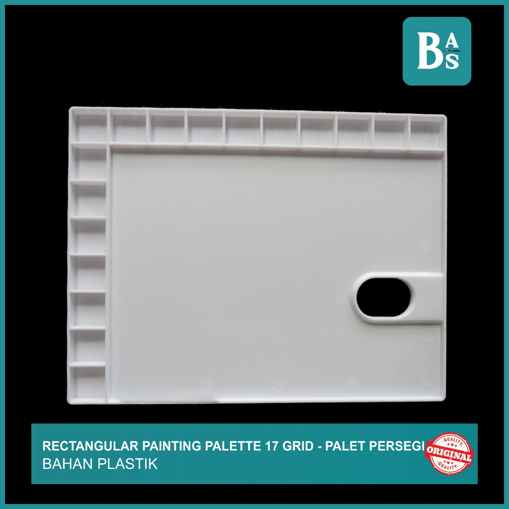 Jual Rectangular Painting Palette 17 Grid - Palet Persegi | Shopee ...