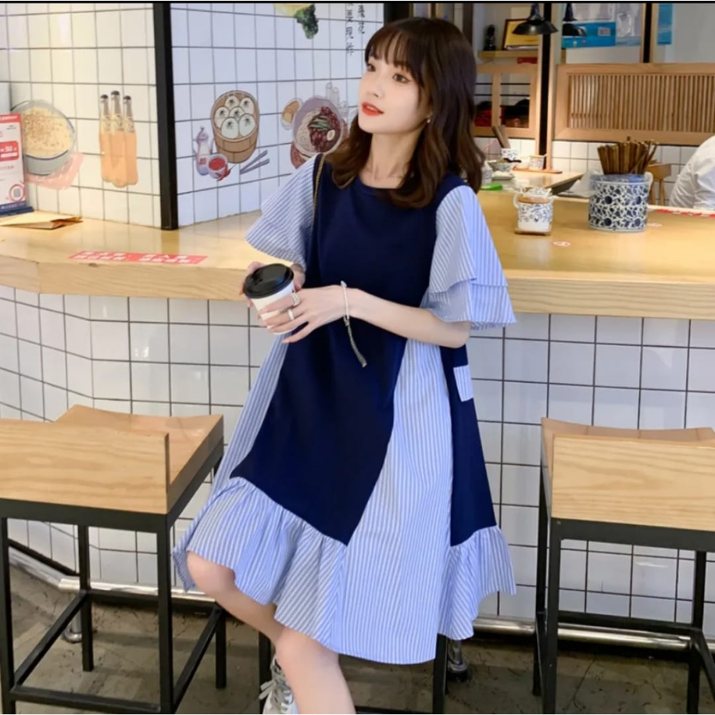 Jual DRESS BANGKOK MODERN COMBI GAUL /TERBARU/KOREA/BANGKOK/BUMIL ...