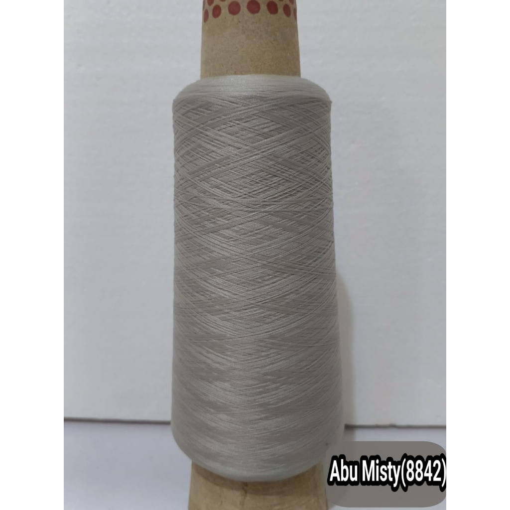 Jual Benang Obras Polyester per 1 cone 1 warna Abu Misty (8842 ...