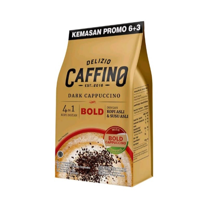 Jual Caffino Bold Cappucino 4in1 Caffino Delizio Kopi Latte Coffee ...