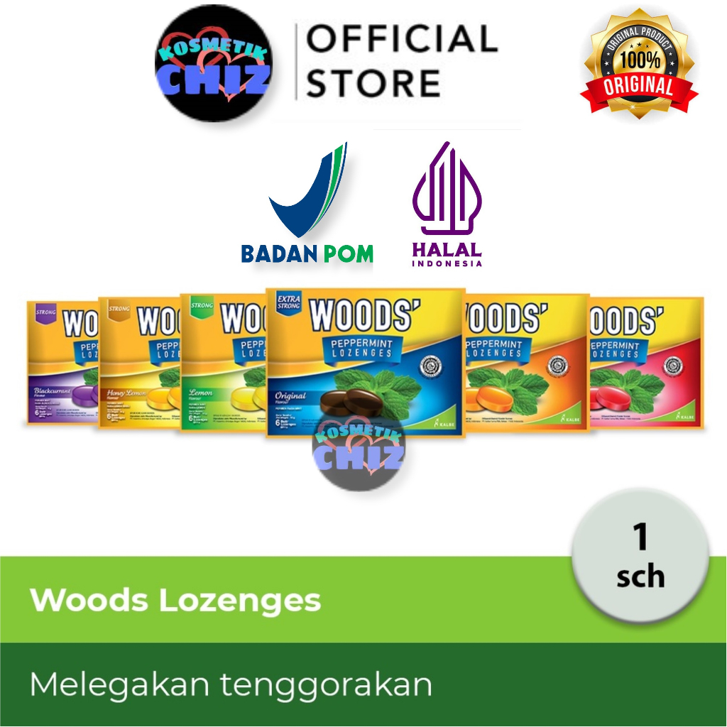 Jual Permen Woods Peppermint Lozenges 1 Sachet | Shopee Indonesia