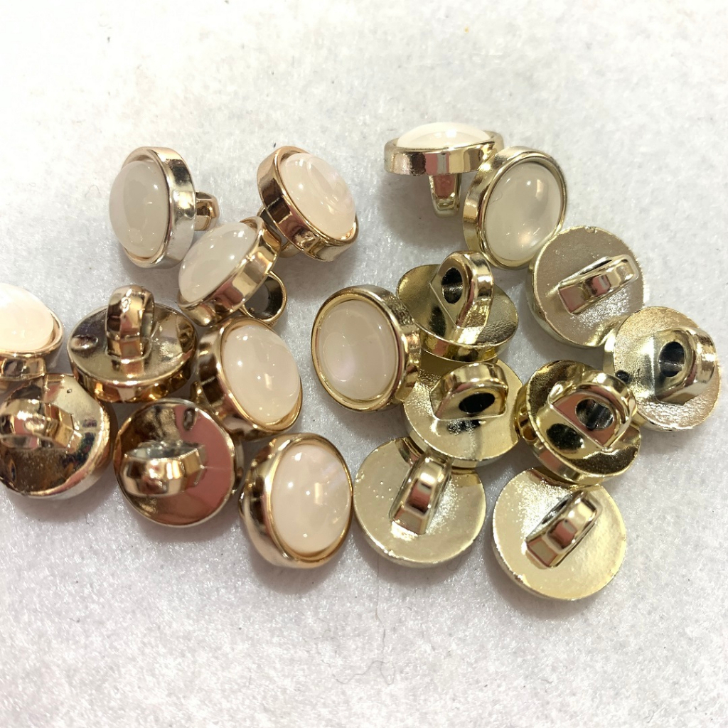Jual Kancing Mutiara Silver Premium 5pcs Light Dark Gold Solid Colour ...