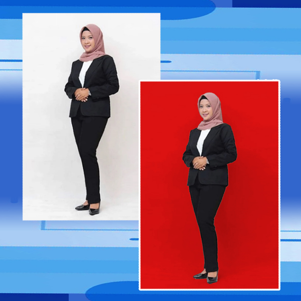 Jual Edit Background Foto Keluarga Full Body Setengah Badan Pas Foto ...