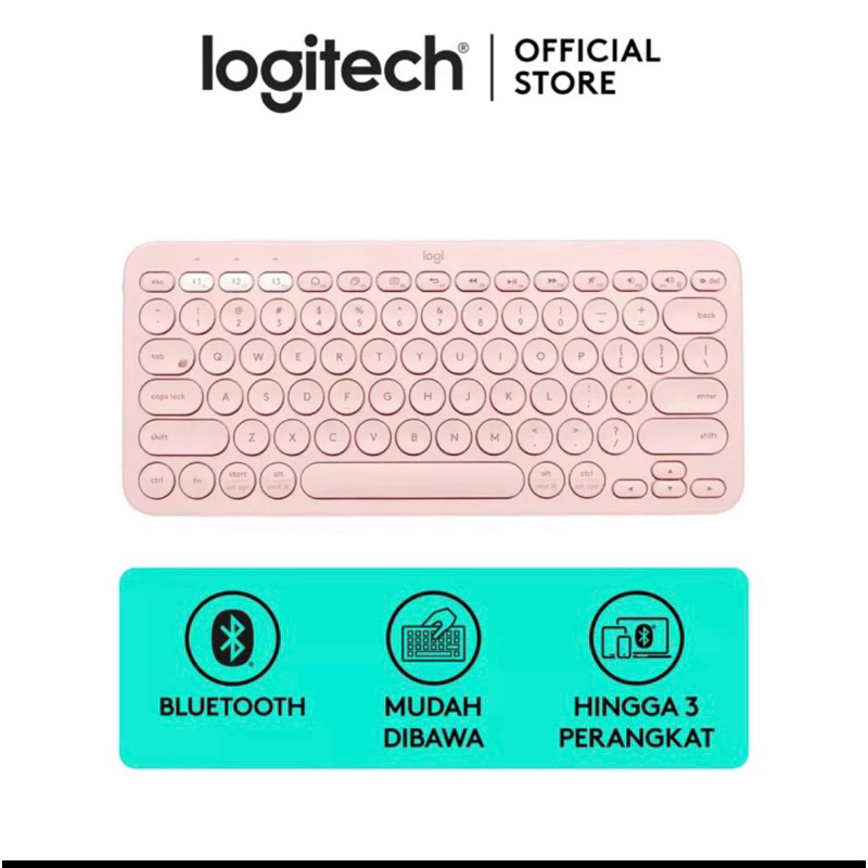Jual Logitech Keyboard K380 multi device Pink (preloved) | Shopee Indonesia