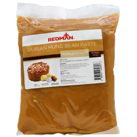 Jual Redman Mooncake Paste Durian Mung Bean |Red Bean |Coffee Mung Bean ...