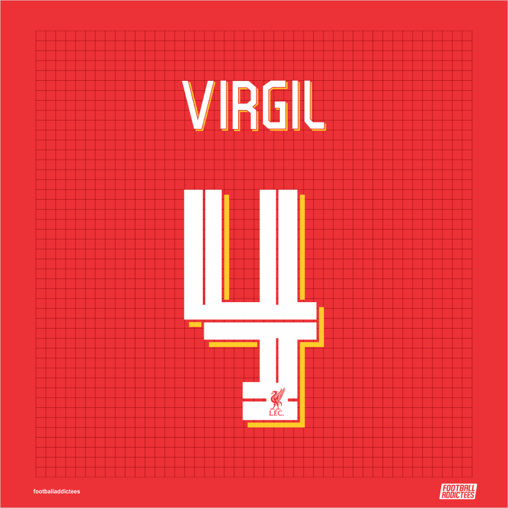 Jual NAME NUMBER SET NNS LIVERPOOL CUP HOME VIRGIL VAN DIJK 4 | Shopee ...
