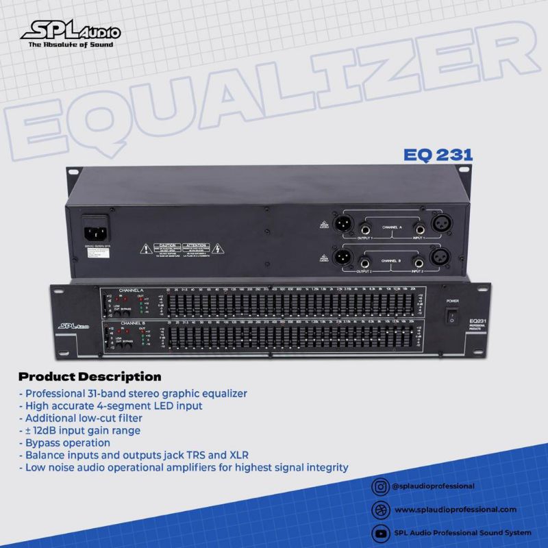 Jual Equalizer SPL AUDIO EQ-230 original | Shopee Indonesia