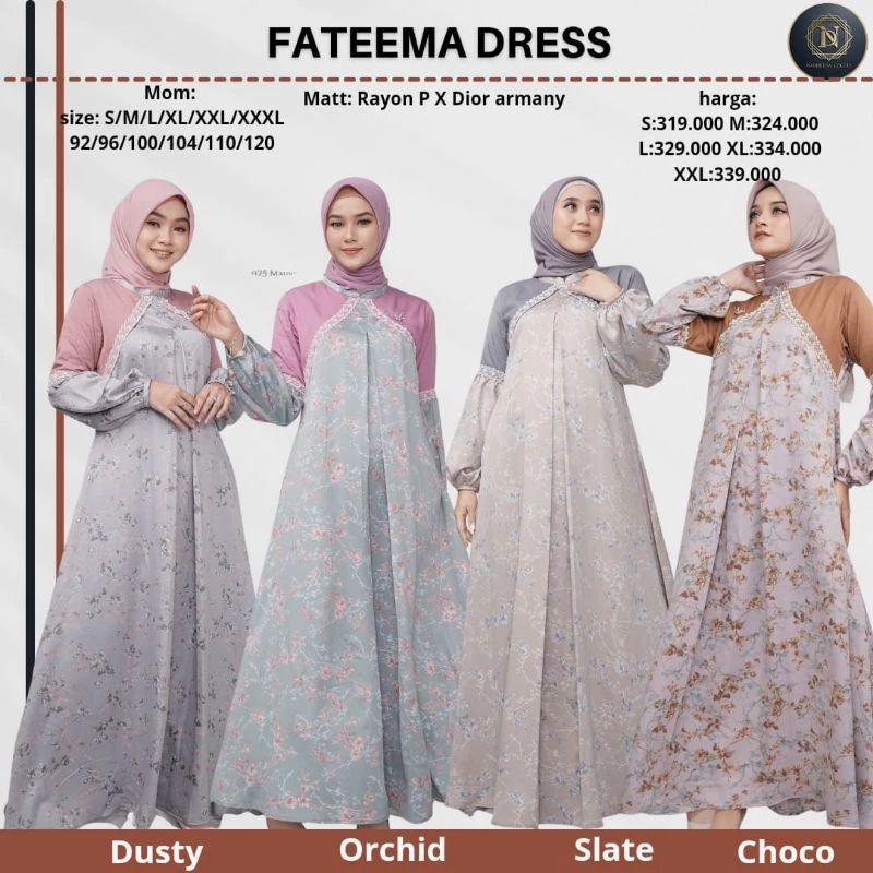 Jual FATEEMA DRESS NADHEERA LUXURY | Shopee Indonesia