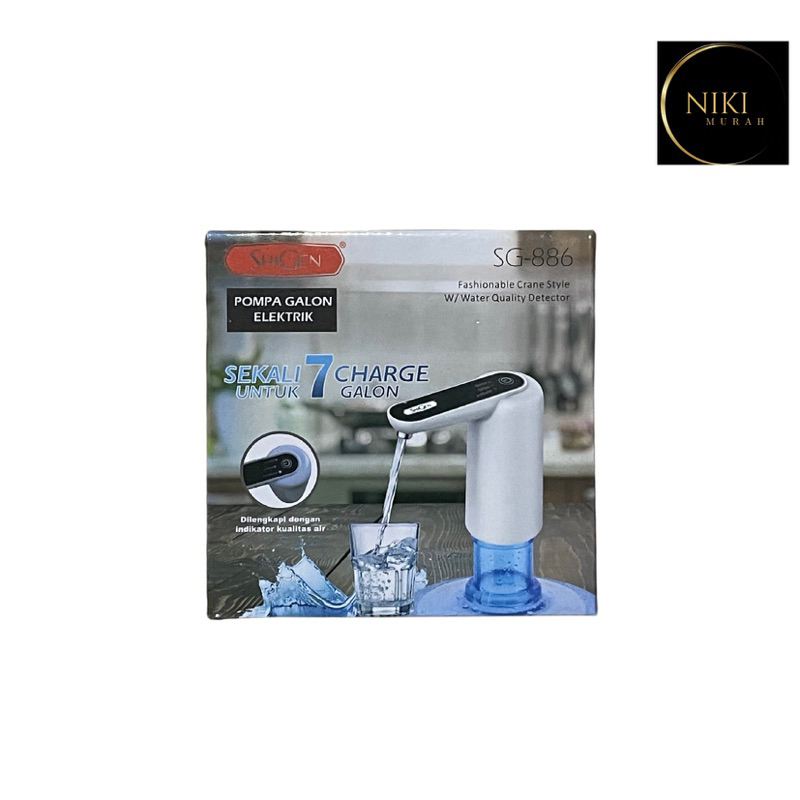 Jual Pompa Galon/Dispenser Elektrik Recharge ORIGINAL Shigen Premium SG-886 Kualitas Air ...