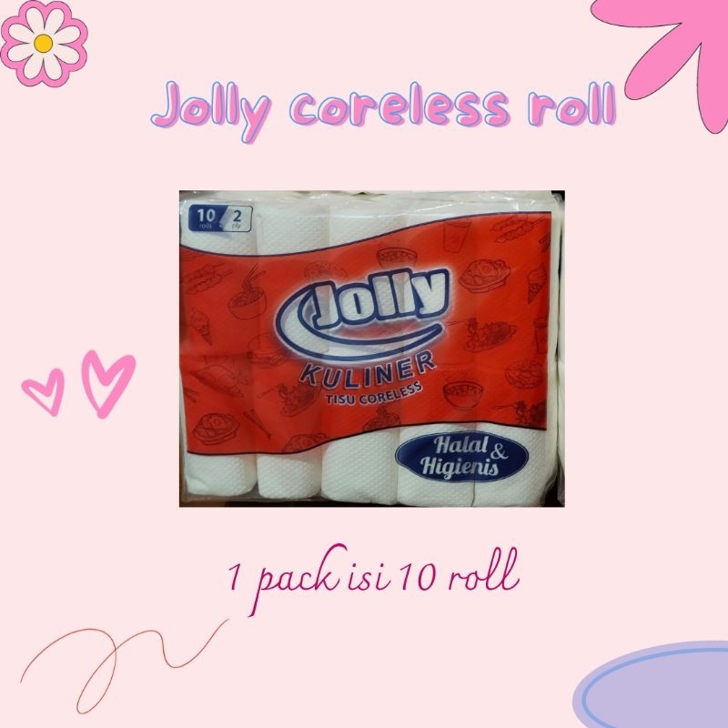 Jual TISSUE JOLLY CORELESS KULINER ISI 10 ROLL | Shopee Indonesia