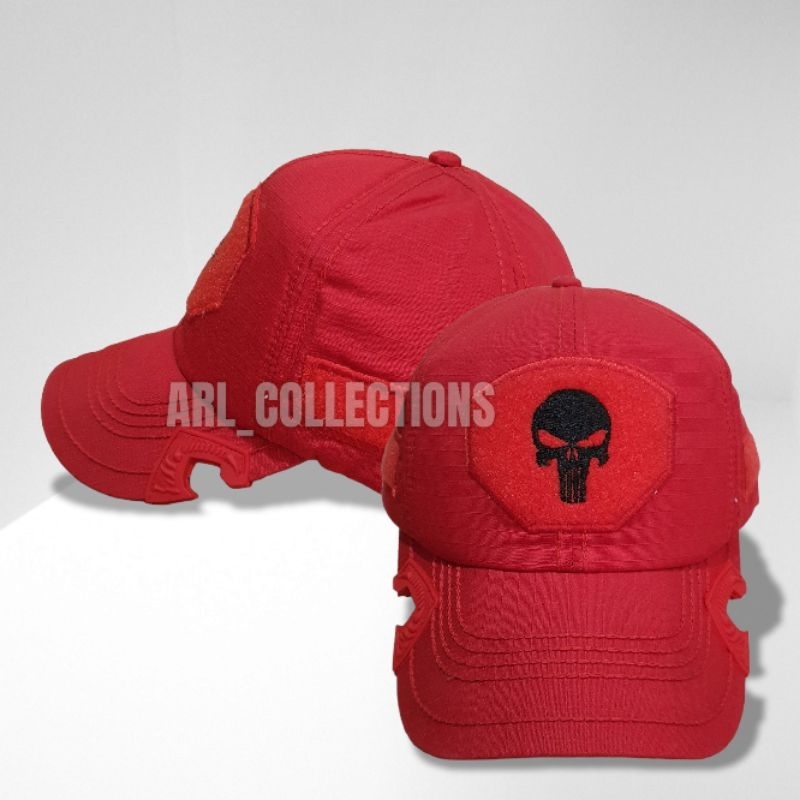 Jual topi tactical coak funisher merah - baseball caps velcro full ...