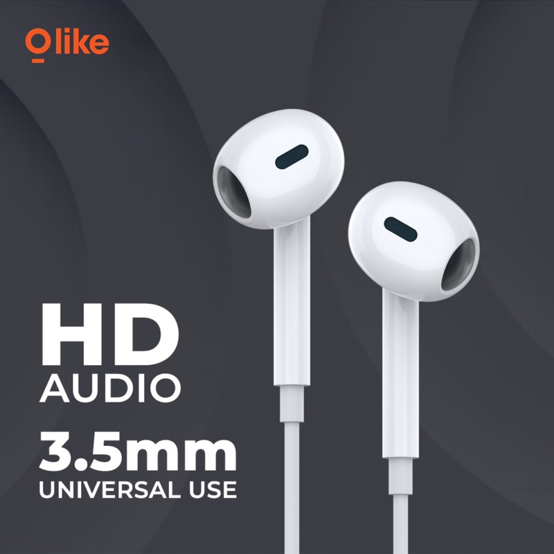 Jual OLIKE E30 EARPHONE HEADSET HANDSFREE 3.5MM WITH MIC - GARANSI 1 ...