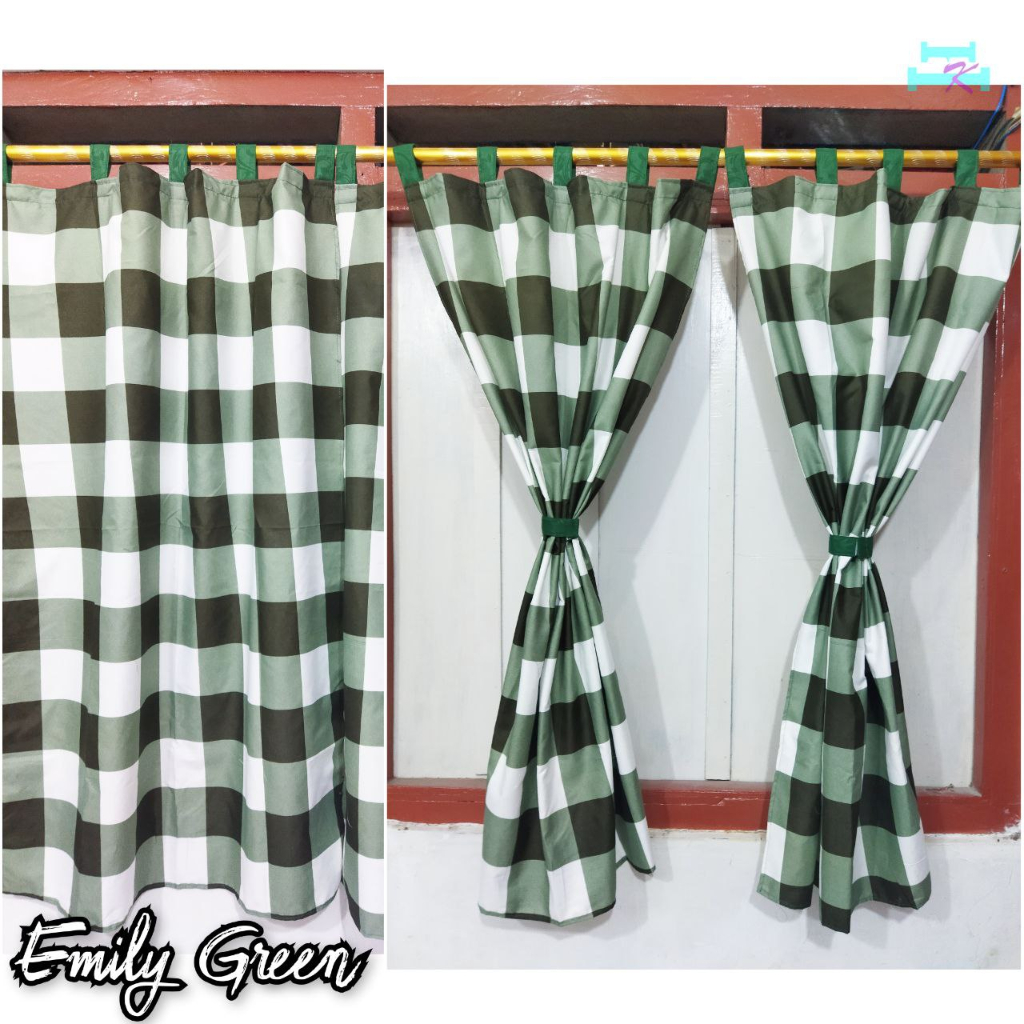 Jual Gorden Jendela Pendek Ukuran 80x120 Korden Model Tali Perekat ...