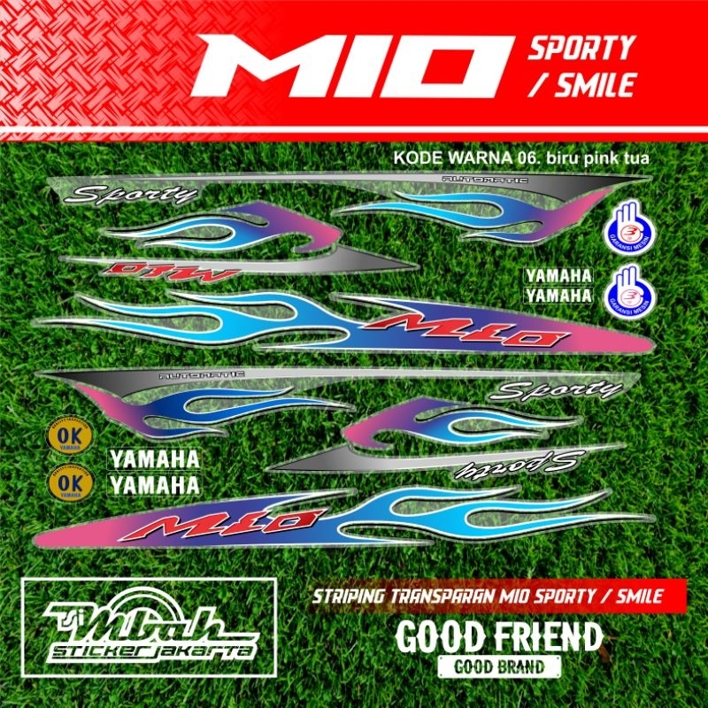 Jual striping transparan api Mio sporty | striping motor | stripingtransparan | stickermotor ...