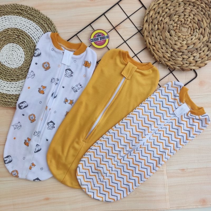 Jual 3 pcs Bedong Instan Resleting Bayi Baru Lahir Seri Kubus | Shopee ...