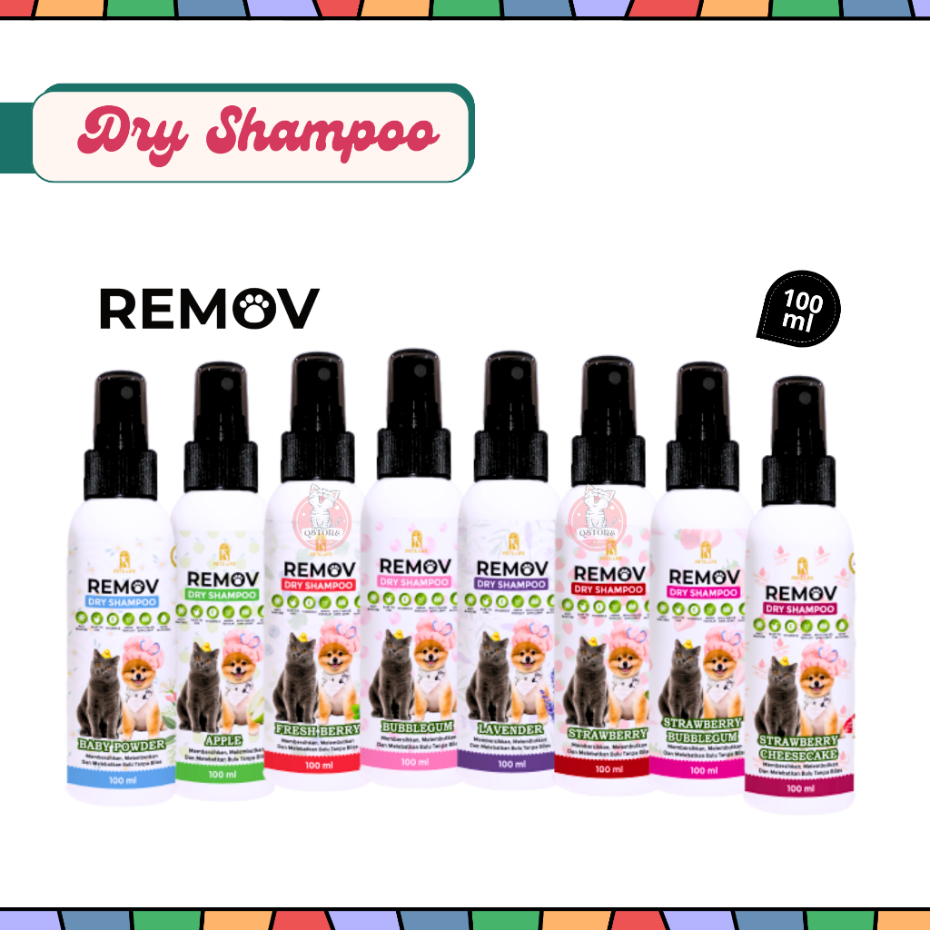 Jual Remov Waterless Dry Shampoo 100ml Shampoo Tanpa Bilas Mandi Kering ...