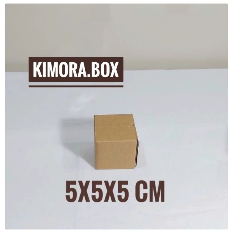 Jual Kardus/karton/box Uk 5x5x5 cm kotak box ST untuk packing souvenir ...