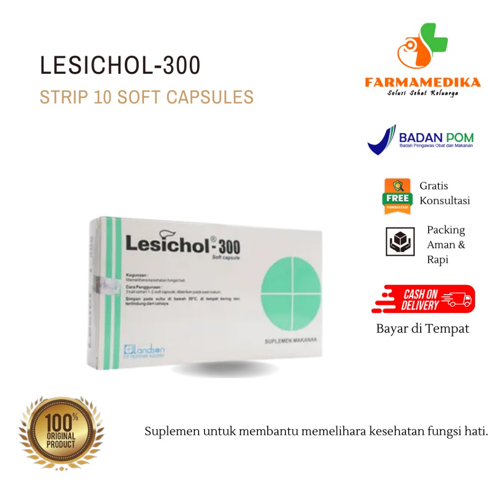 Jual LESICHOL-300 STRIP 10 SOFT CAPSULES | Shopee Indonesia
