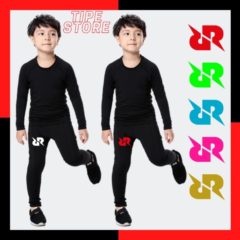 Jual celana manset anak laki laki dan perempuan logo sport legging anak ...