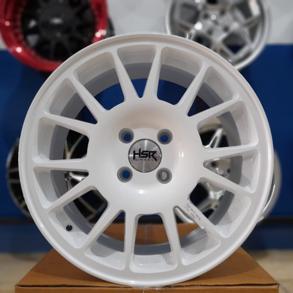 Jual Velg rally r16 4x100 putih susu hsr fe02 lebar 7 rata et42 bisa untuk Jazz, Calya, mobilio ...