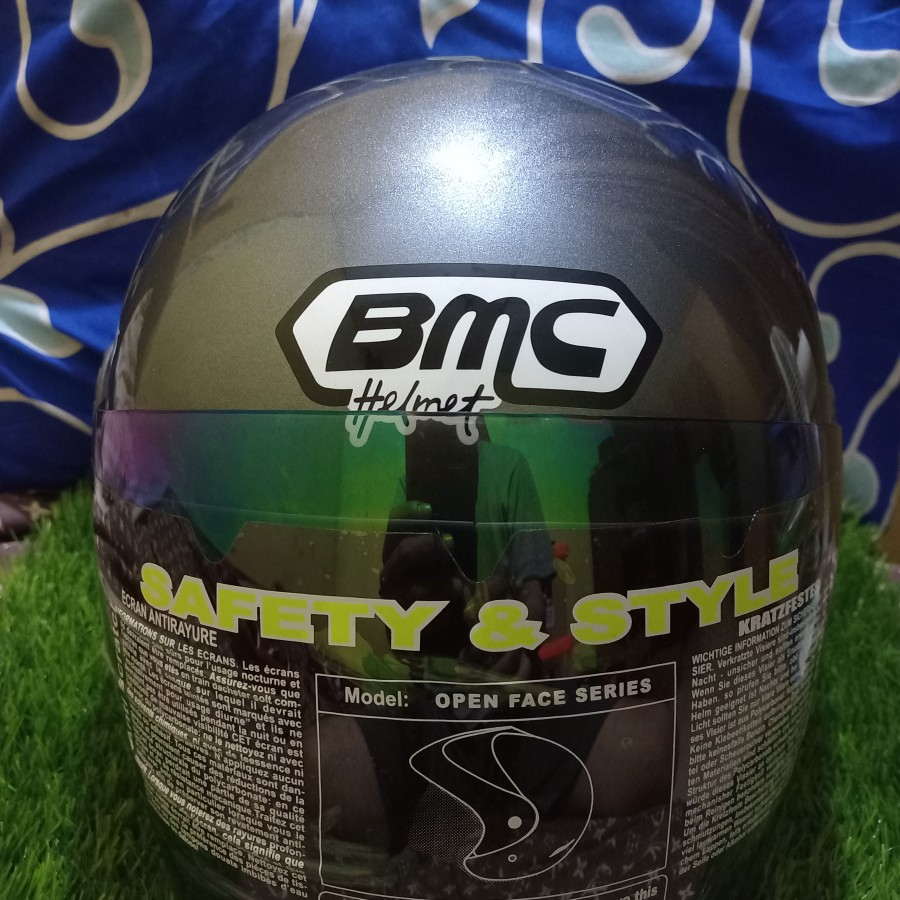 Jual HELM BMC INOVA ORIGINAL GREY GLOSSY HELM MOTOR MURAH | Shopee ...