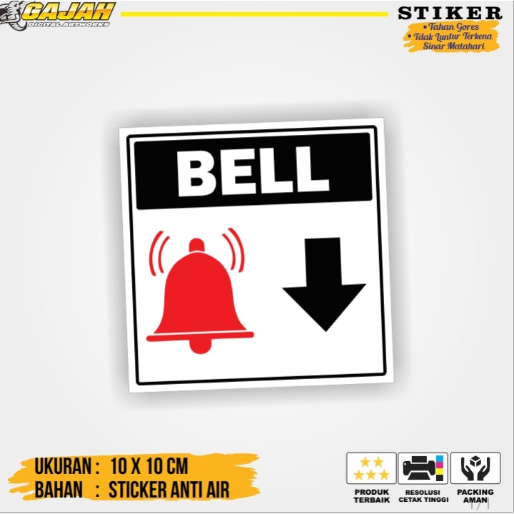 Jual Stiker Penunjuk Bell | Shopee Indonesia
