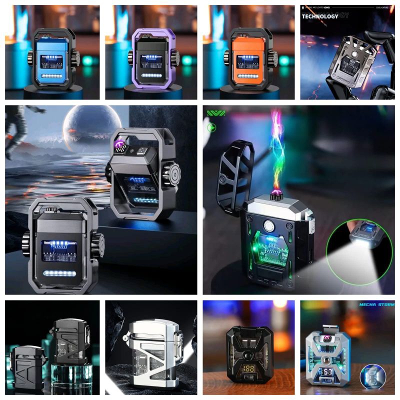 Jual New Mechanical Decompression Fidget Top Lighter Double Arc ...