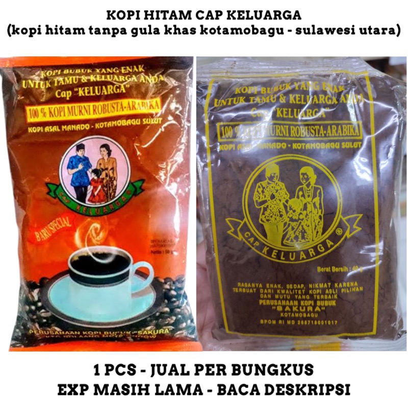 Jual Kopi Hitam Cap Keluarga - Kopi Hitam Bubuk Tanpa Gula Khas ...