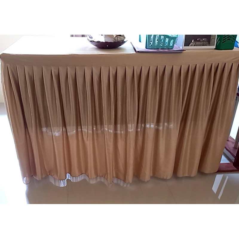 Jual Cover Meja Prasmanan Ukuran 120 x 50 x 75 cm (P x L x T) | Shopee ...