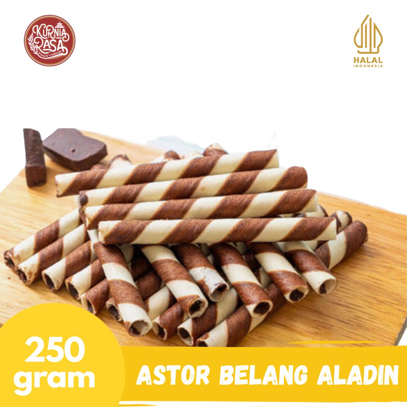 Jual ASTOR COKLAT ALADIN 250 gr / ASTOR BELANG / SNACK KILOAN / KURNIA ...