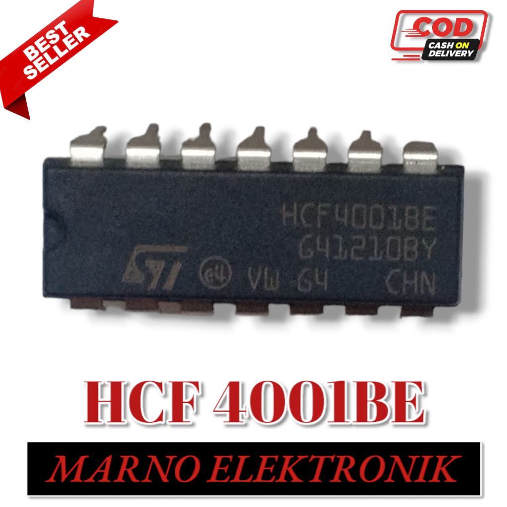 Jual IC HCF4001BE HCF 4001BE HCF4001 HCF 4001 BE ASLI ORIGINAL ORI ...