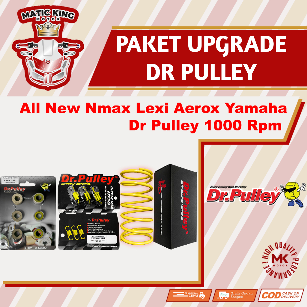 Jual Dr Pulley Paket Upgrade Per CVT + Sentrik + Roller Yamaha Nmax ...