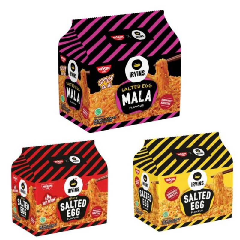 Jual Irvins Salted Egg Noodle Original Hot Boom Mala Salted Egg Halal Ya Dan Harga Per 1