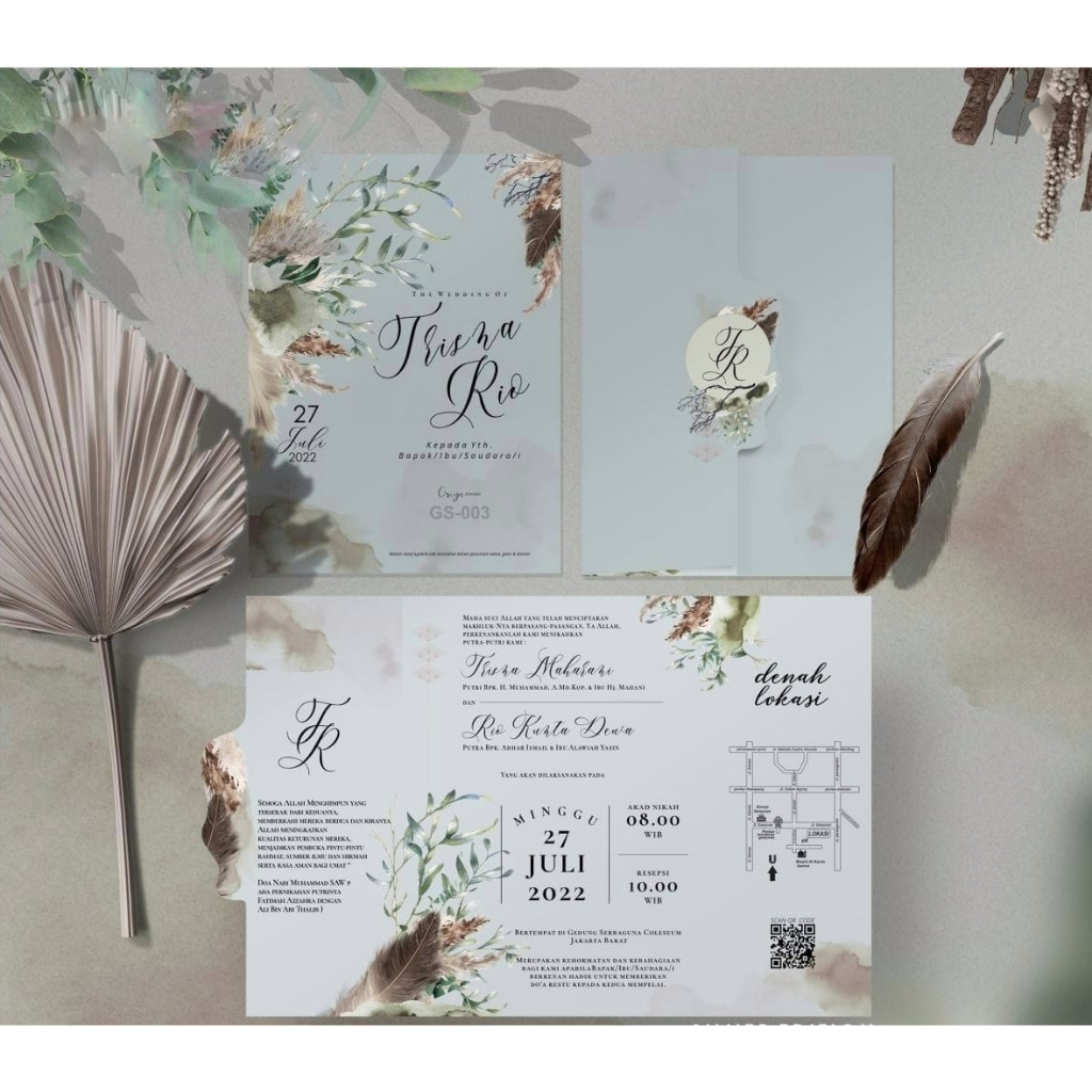 Jual UNDANGAN WEDDING LIPAT 3 BLANGKO UNDANGAN MURAH | UNDANGAN NIKAH ...