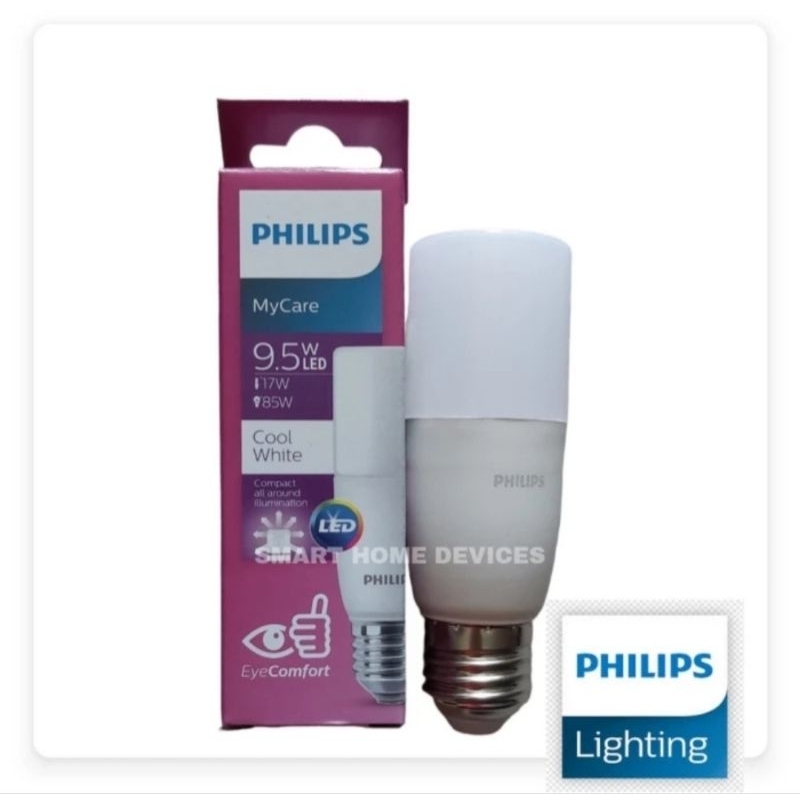 Jual Lampu PHILIPS LED Stick 5.5w 7.5w 9.5w Watt E27 Natural Netral Cool White Semi Putih 4000K ...