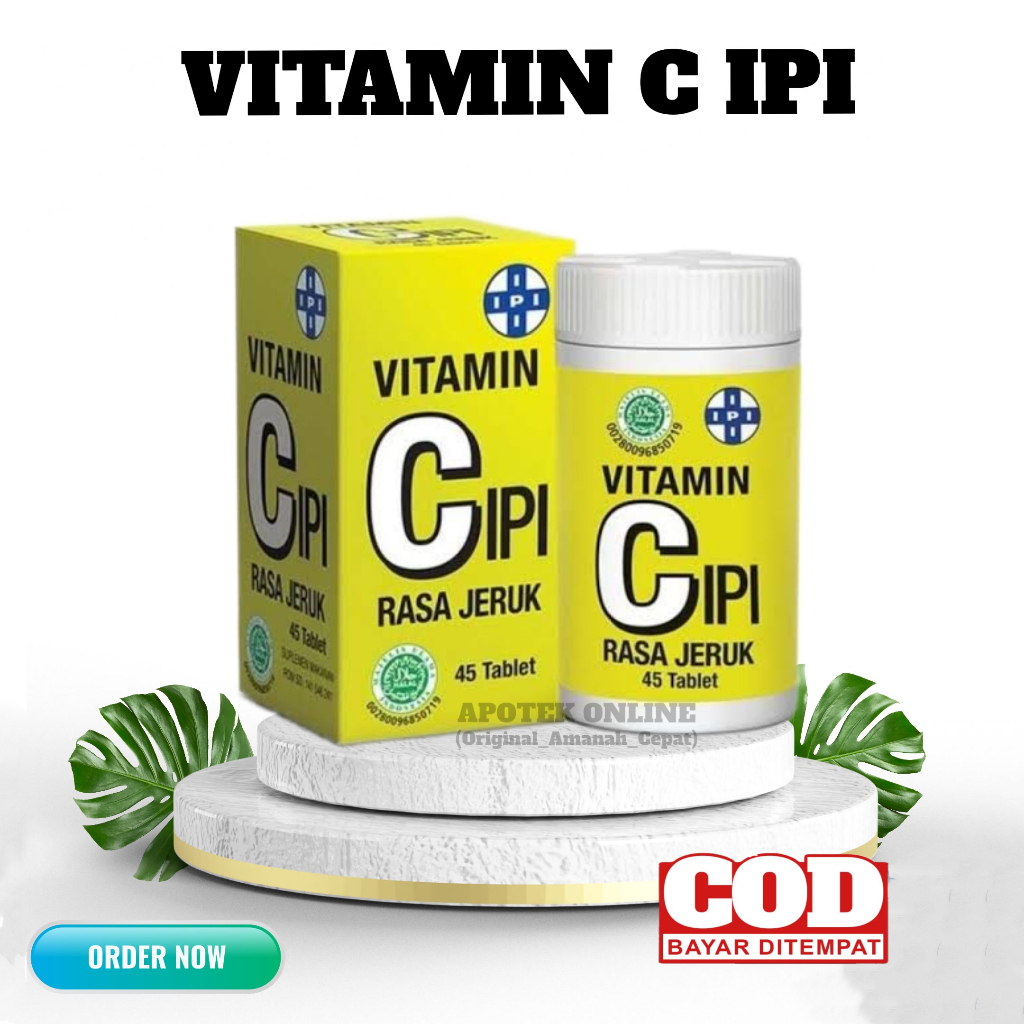 Jual vitamin c ipi 45 tablet vitamin c ipi botol | Shopee Indonesia