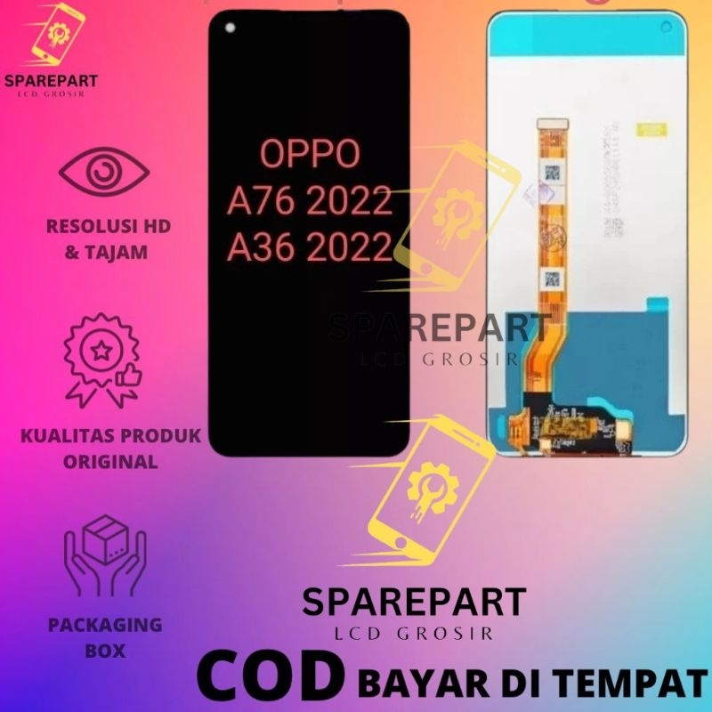 Jual LCD FULLSET OPPO A76 2022/A36 2022 ORIGINAL COMPLETE INCELL TOUCHSCREEN LCD | Shopee Indonesia