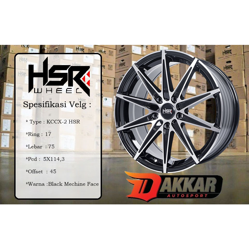 Jual velg hsr ring 17 ertiga hsr kccx cocok buat hrv innova terios xpander | Shopee Indonesia