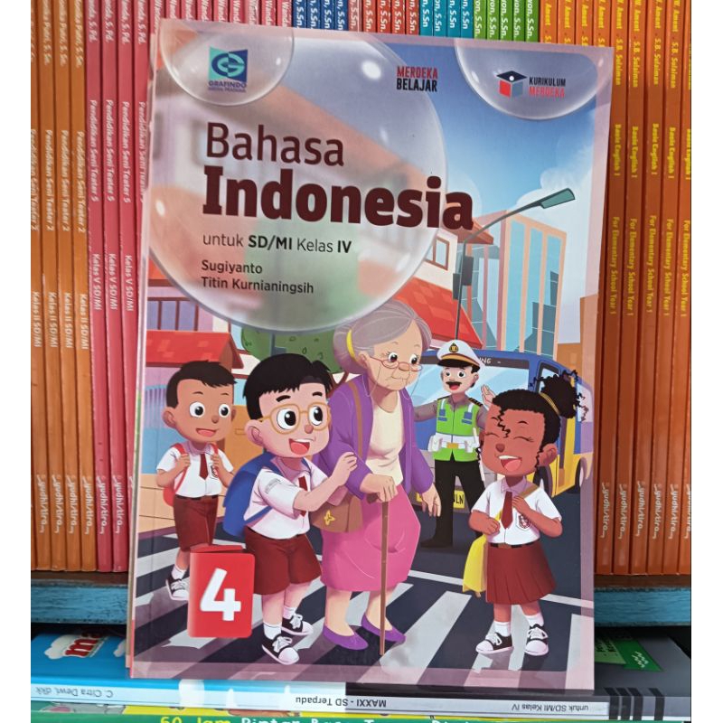 Jual BUKU BAHASA INDONESIA UNTUK SD/MI KELAS 4 KURIKULUM MERDEKA PENERBIT GRAFINDO | Shopee ...