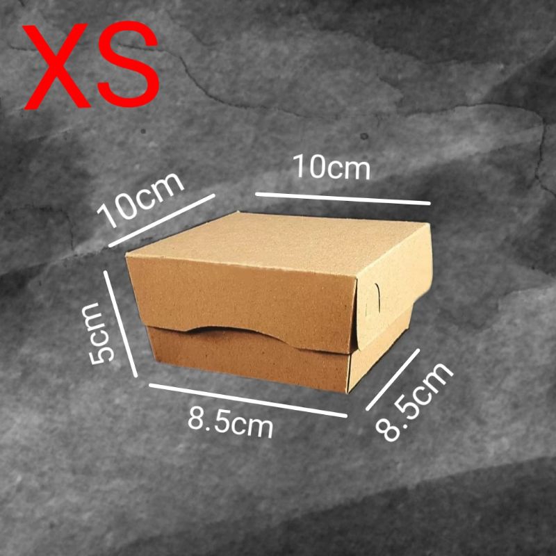 Jual Kotak Makan Paper Lunch Box Kraft Coklat Laminasi Ukuran XS Tebal 290 gsm | Shopee Indonesia