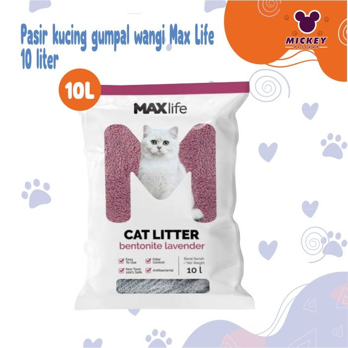 Jual Pasir kucing gumpal wangi MaxLife 10 Liter | Shopee Indonesia