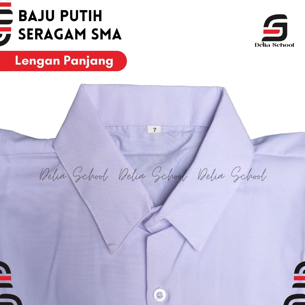 Jual DELIA STORE - SERAGAM SEKOLAH BAJU PUTIH PANJANG SMA | Shopee ...